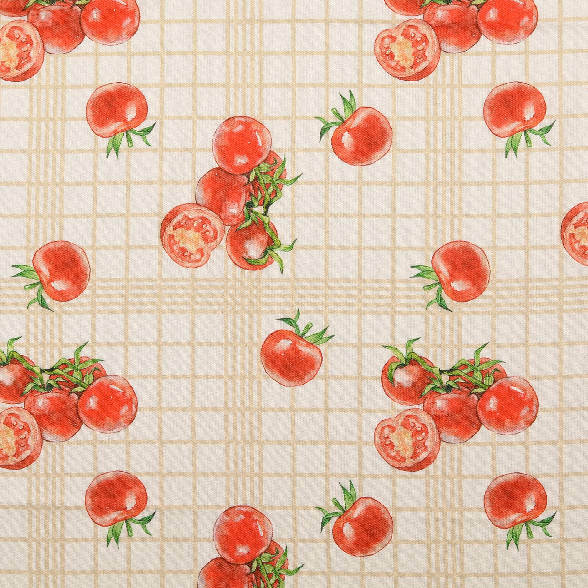 cretonne fabric Food beige | Wholesale fabrics | Hemmers Itex