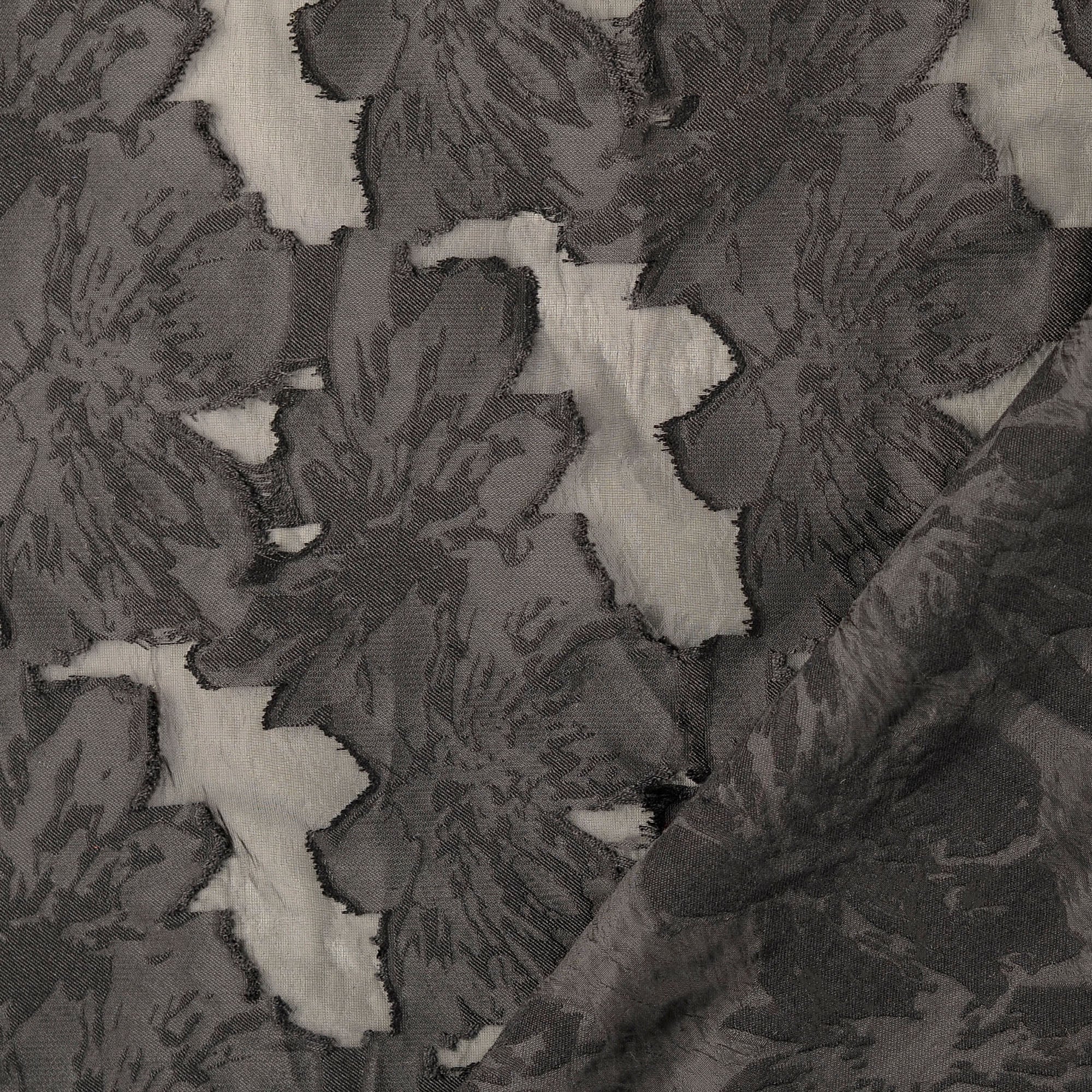 Jacquard fabric Flowers Black | Wholesale fabrics | Hemmers Itex