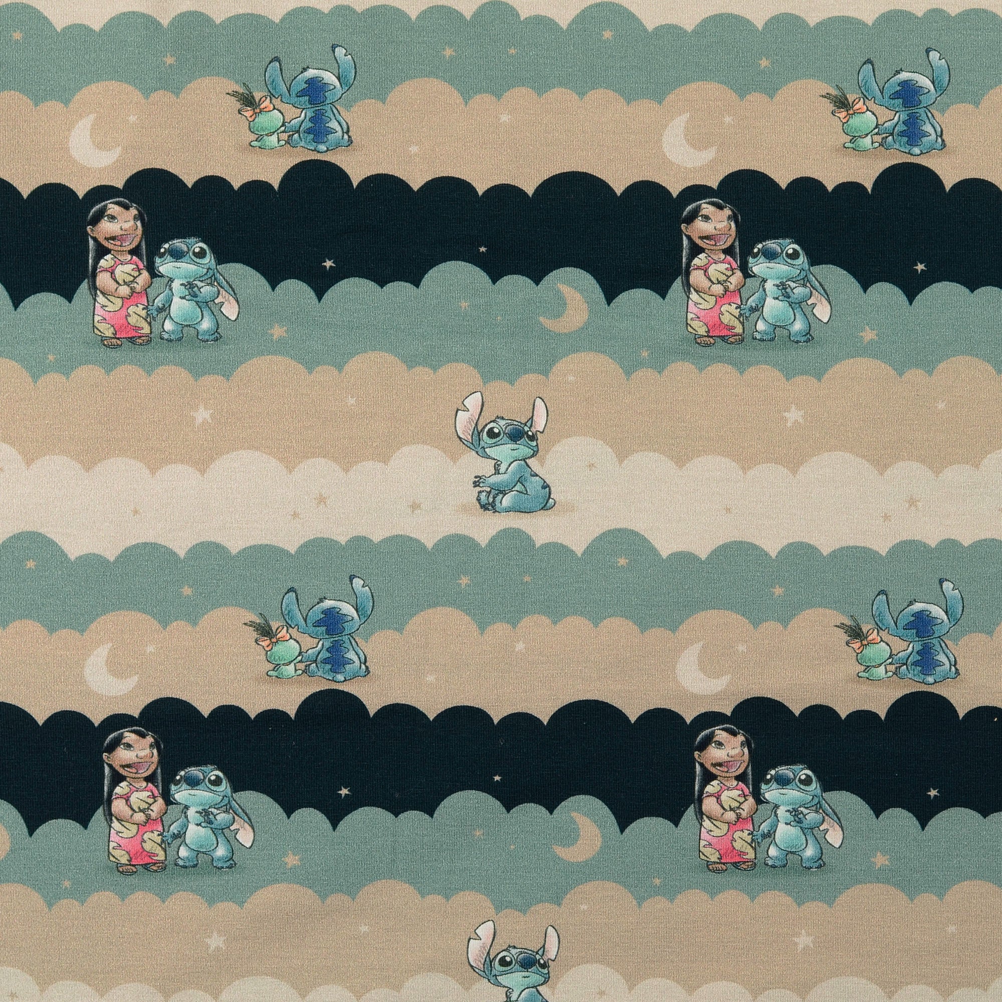 Cotton Jersey fabric Geometric pattern multicolor | Wholesale fabrics ...