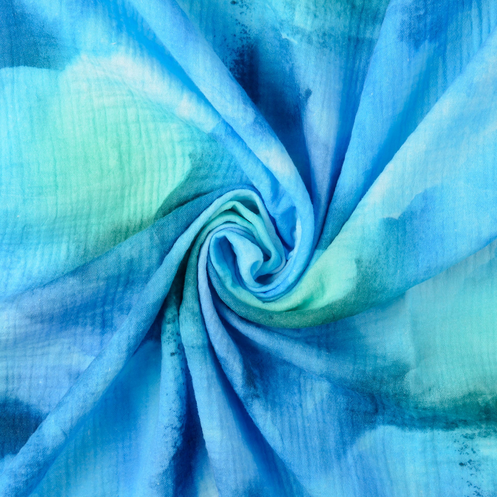 Muslin fabric Batik Light Blue | Wholesale fabrics | Hemmers Itex