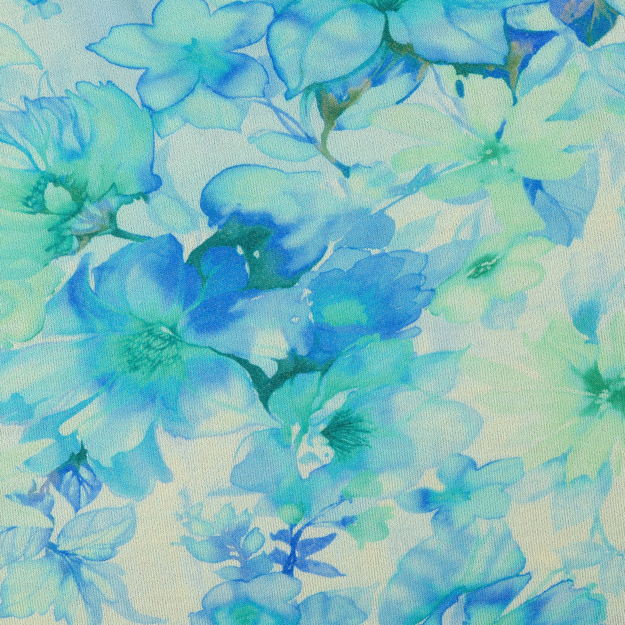 knits fabric flower light blue | Wholesale fabrics | Hemmers Itex