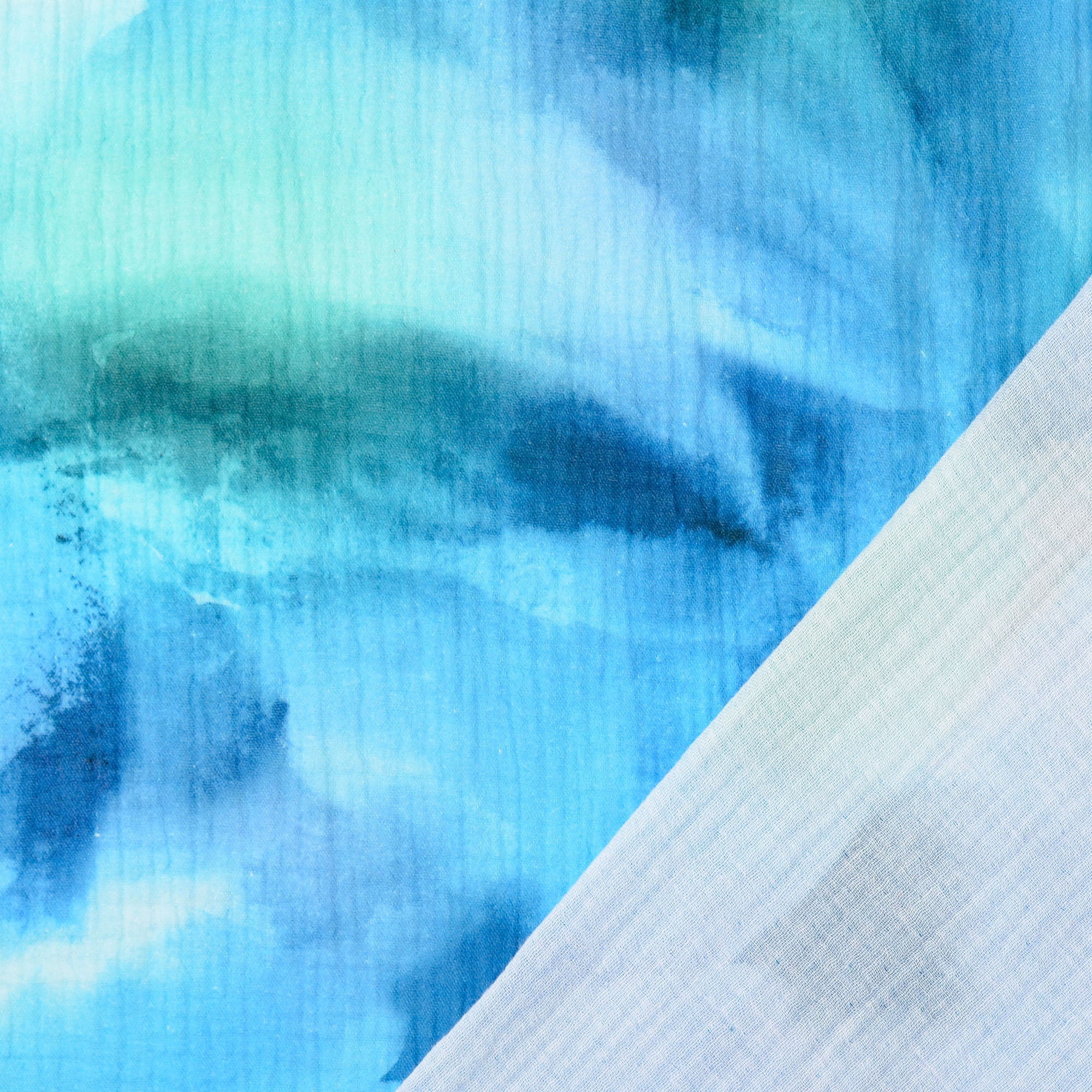 Muslin fabric Batik Light Blue | Wholesale fabrics | Hemmers Itex