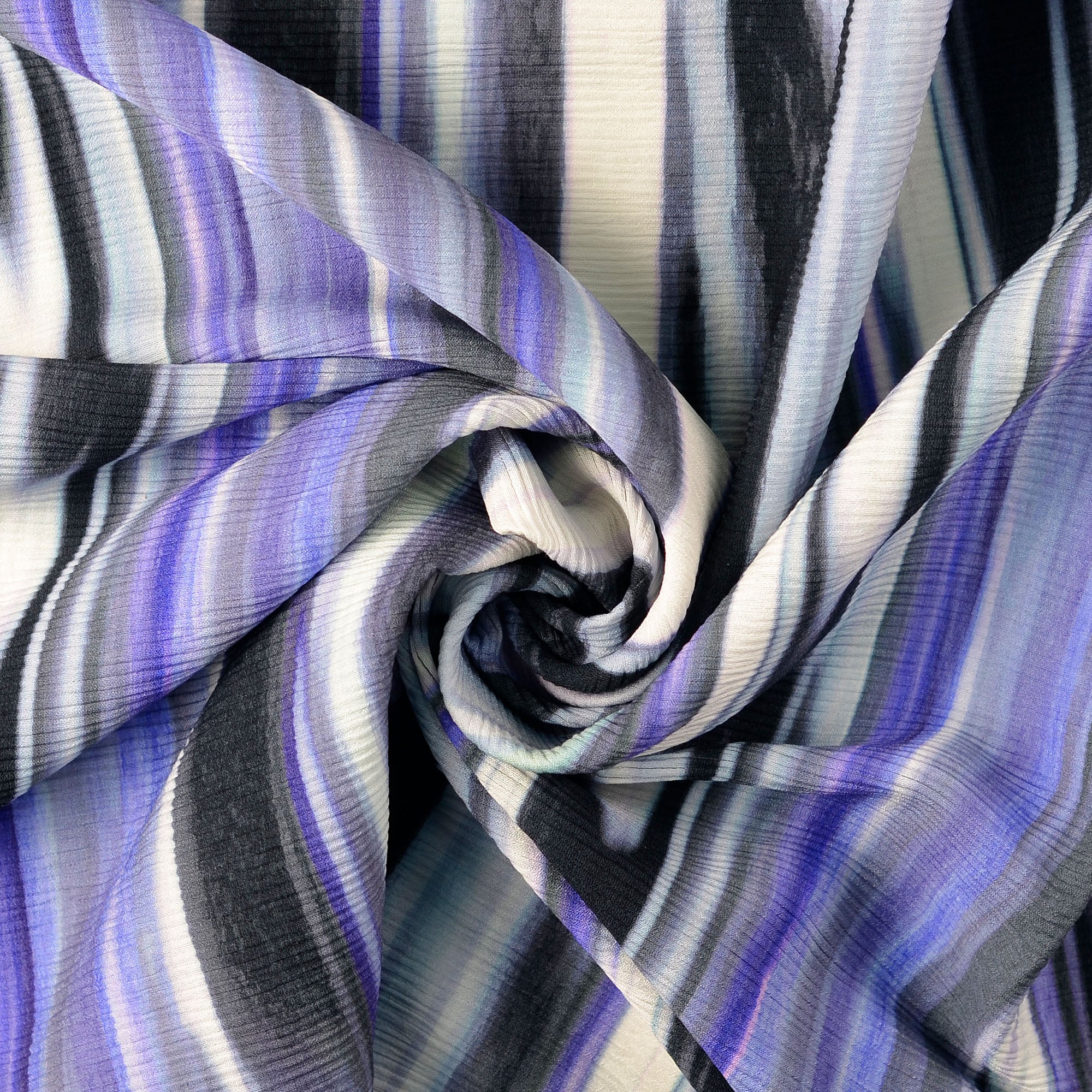Plissé fabric Abstract Cobalt | Wholesale fabrics | Hemmers Itex