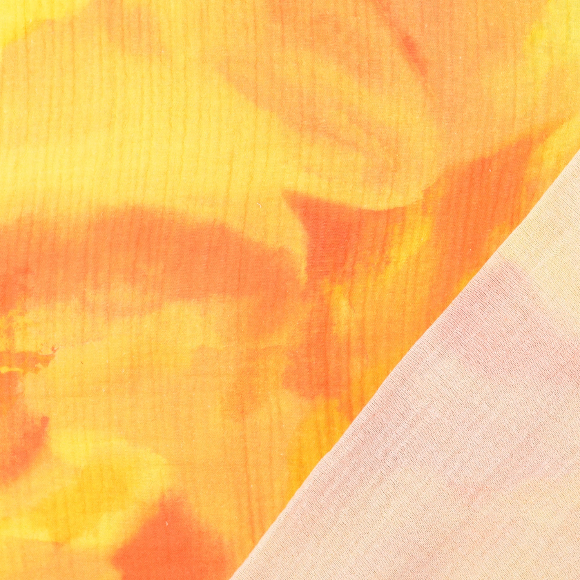 Muslin fabric Batik Orange | Wholesale fabrics | Hemmers Itex