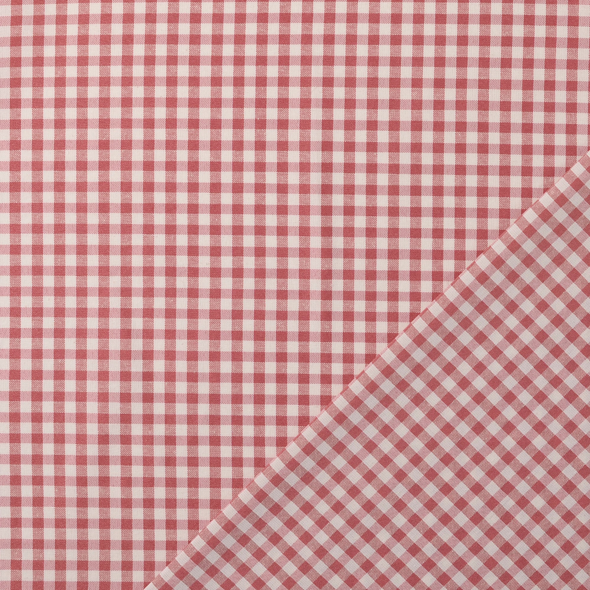 Tafelstoff Karo's Rot | Stoff Großhandel | Hemmers Itex