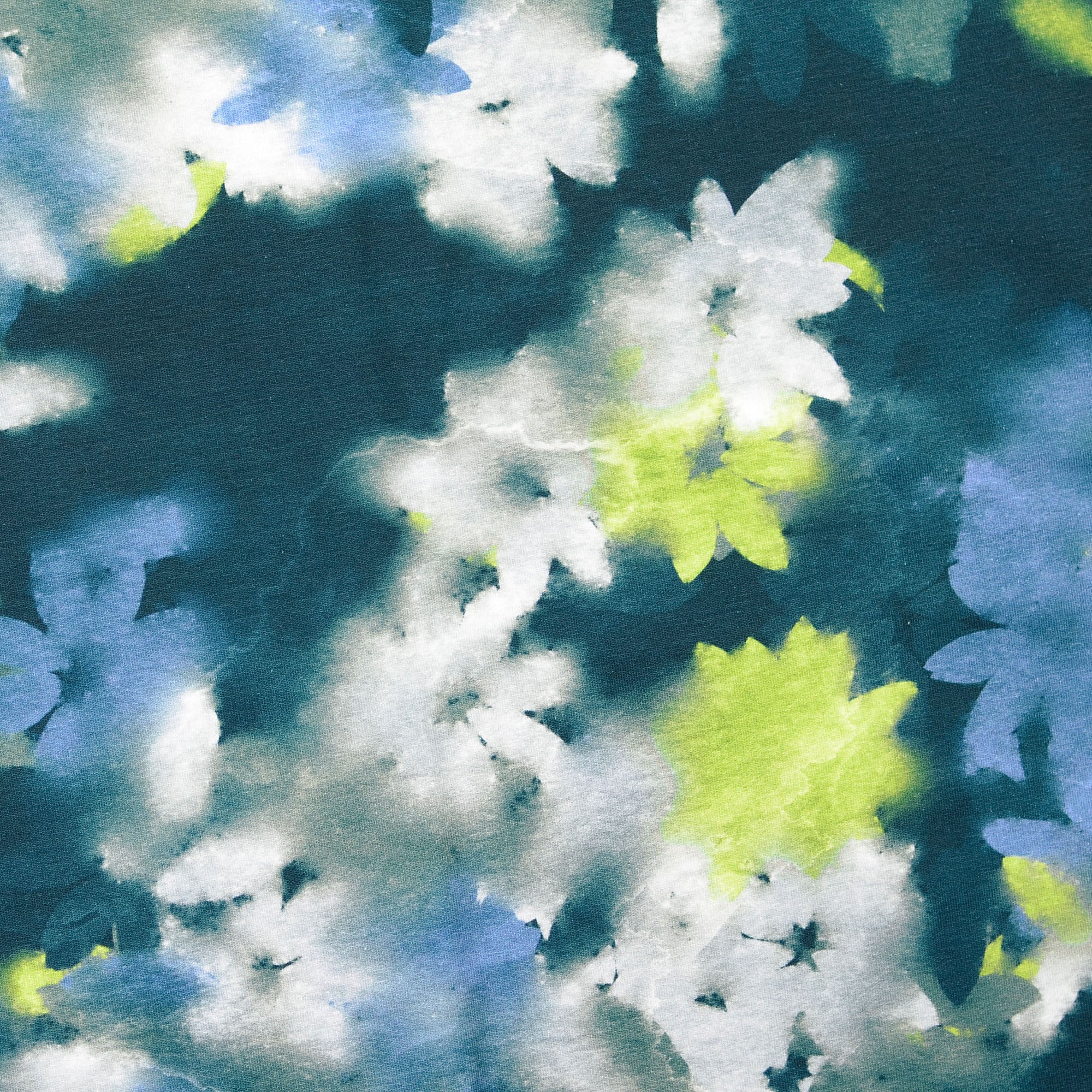 Baumwoll-Jersey Stoff Camouflage bleu | Stoff Großhandel | Hemmers Itex